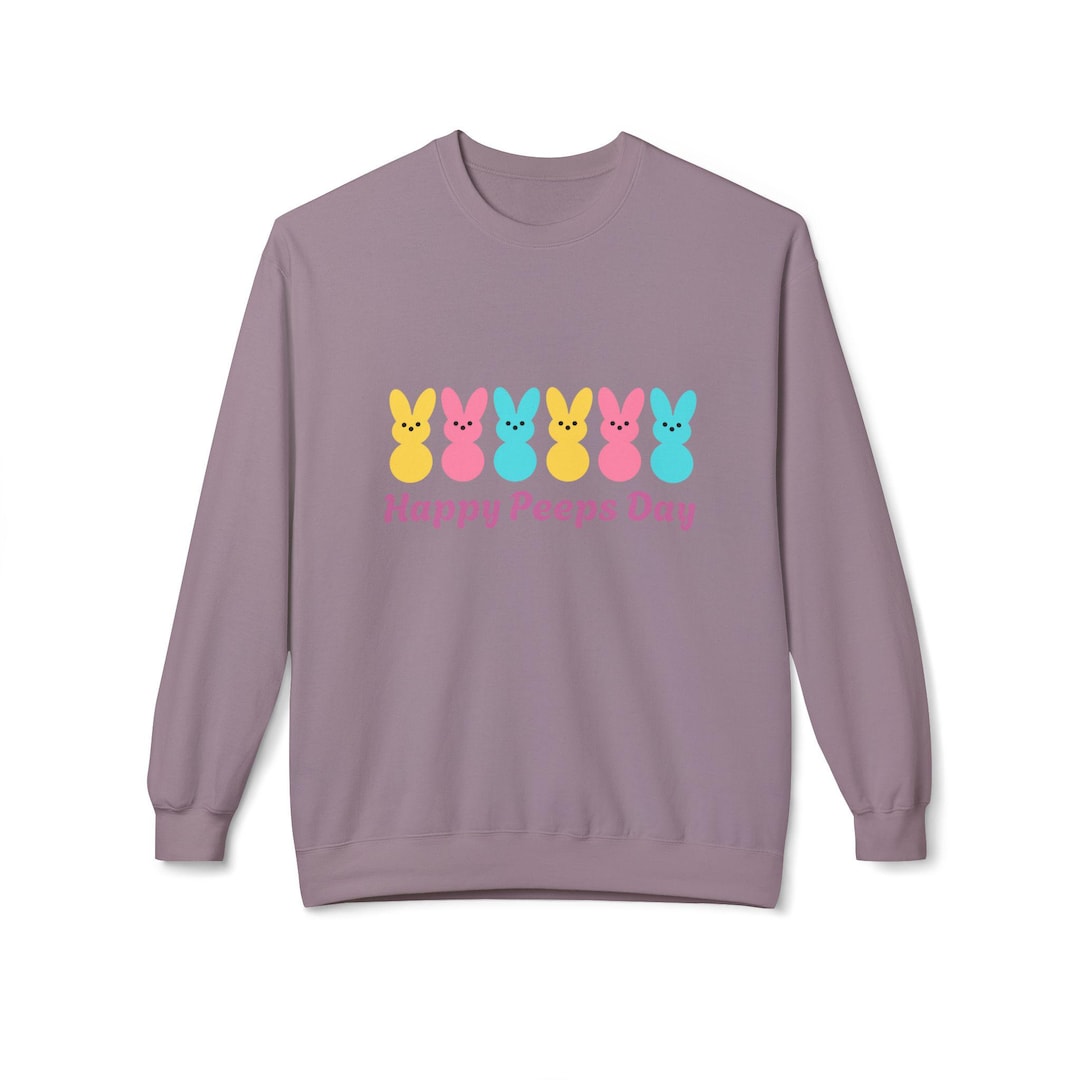 Easter Bunny Sweatshirt, Happy Peeps Spring Crewneck, Holiday Gift ...