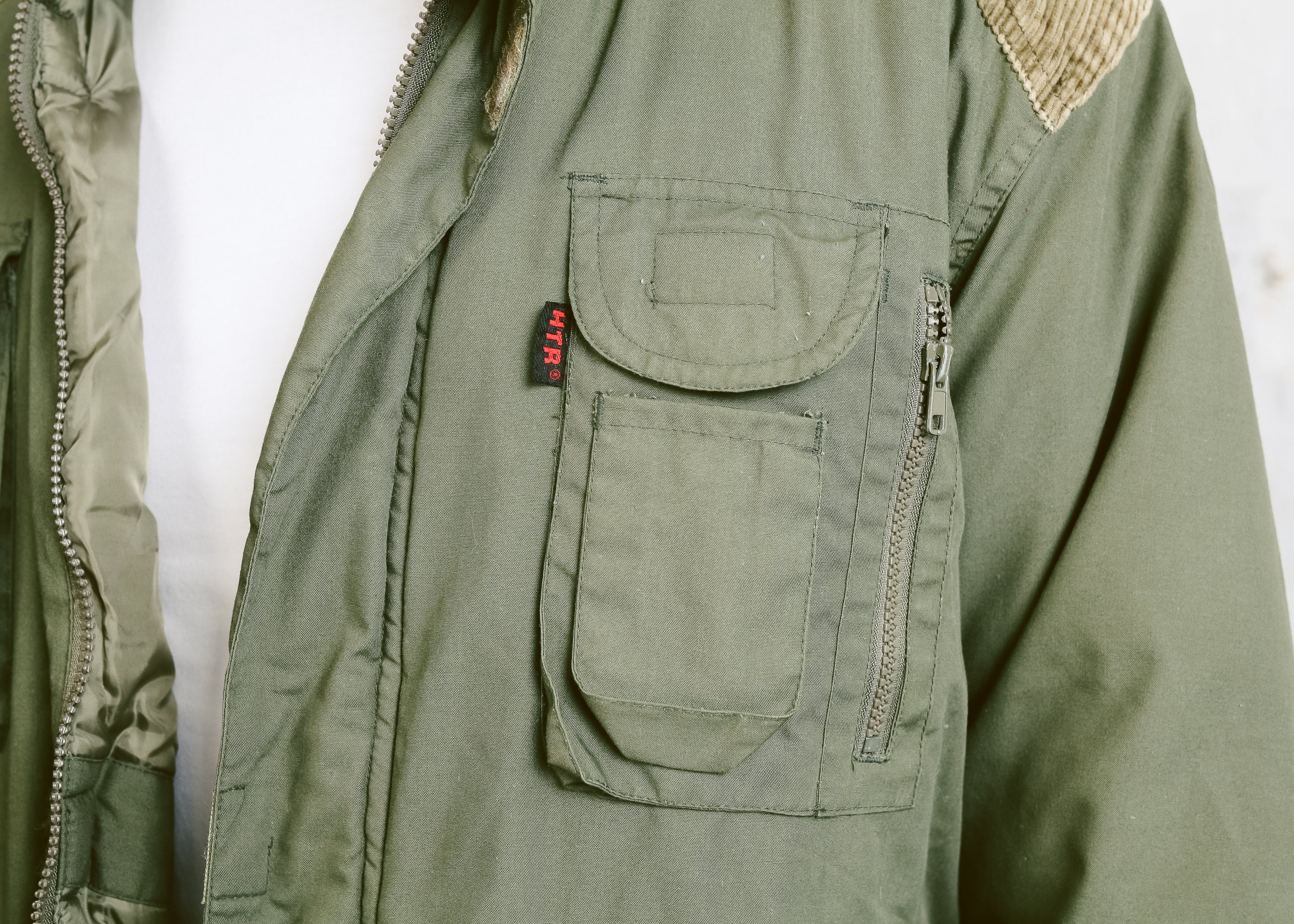 Vintage 80s Men's Field Jacket . Army Coat Insulated Thick Khaki Green ...
