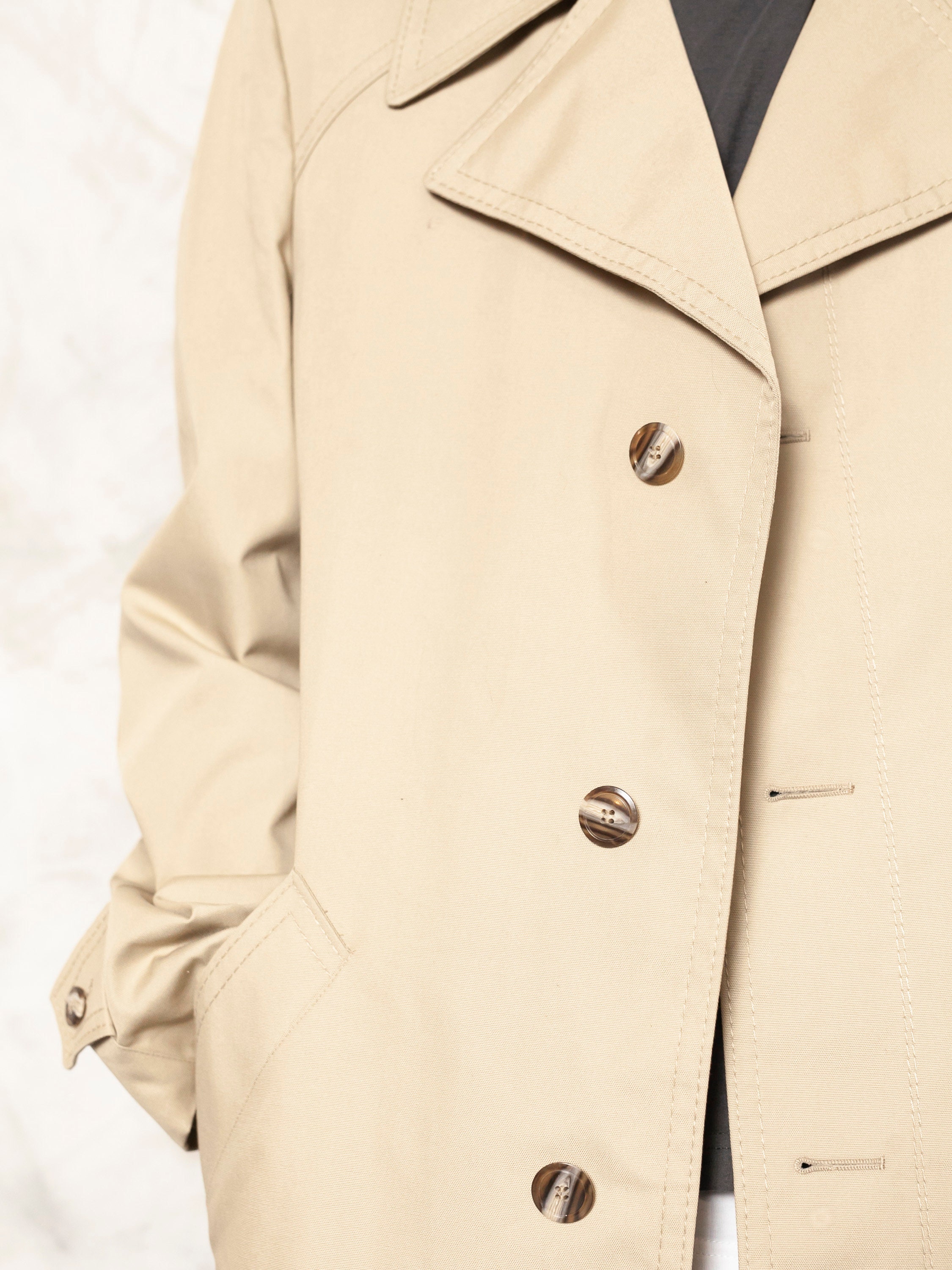 80's Mac Coat duster vintage men 1980's long jacket beige outerwear men ...