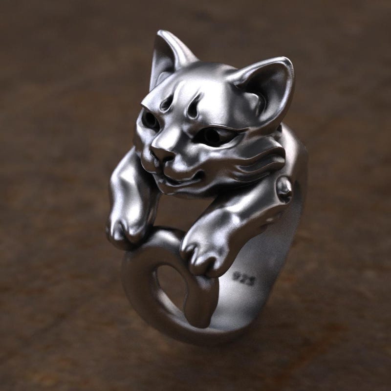 Adjustable Cat Ring - Etsy