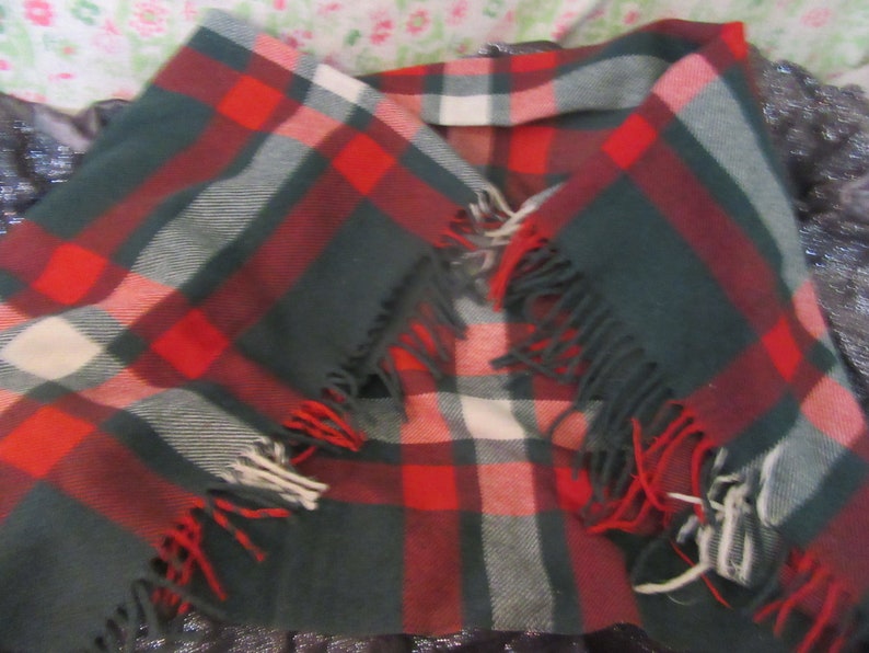 Vintage 50s Troy Robe Plaid VIRGIN Wool Blanket Stadium Picnic - Etsy