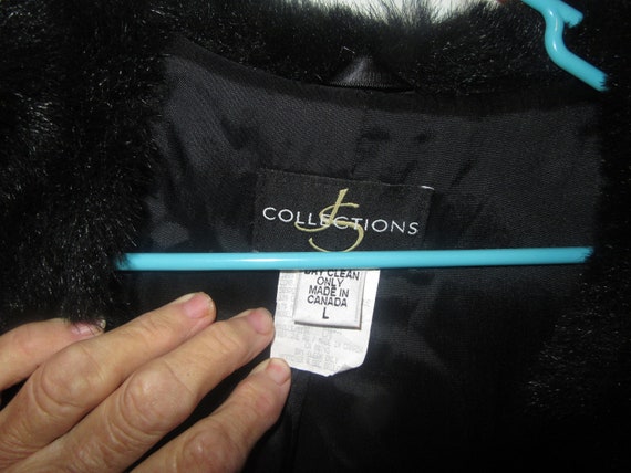 1980 Vintage JS Collections black Velvet Maxi Oper… - Gem