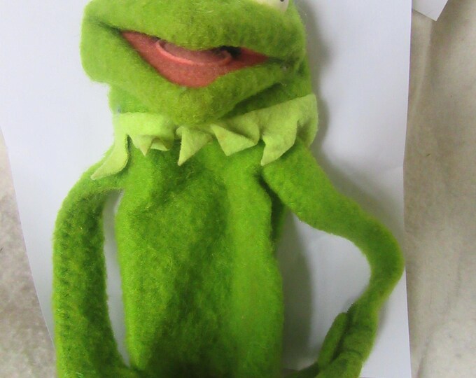 Rare 1978 KERMIT the FROG Fisher Price Jim Hensen Muppets Hand Puppet ...