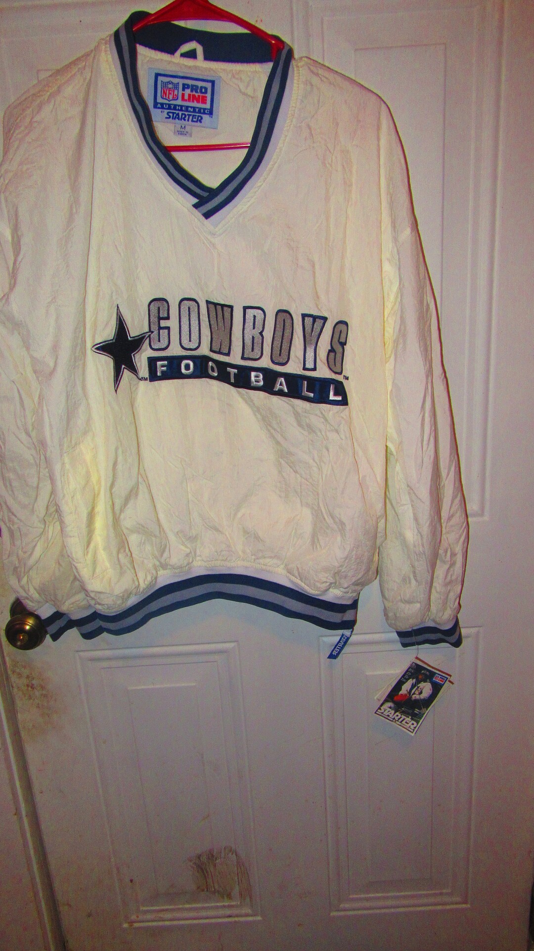 Vintage Rare 1990 PRO LINE Nfl Starter New W Tags Dallas COWBOYS White ...
