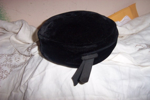 Vintage Black Velvet Ladies Tam Hat - Etsy
