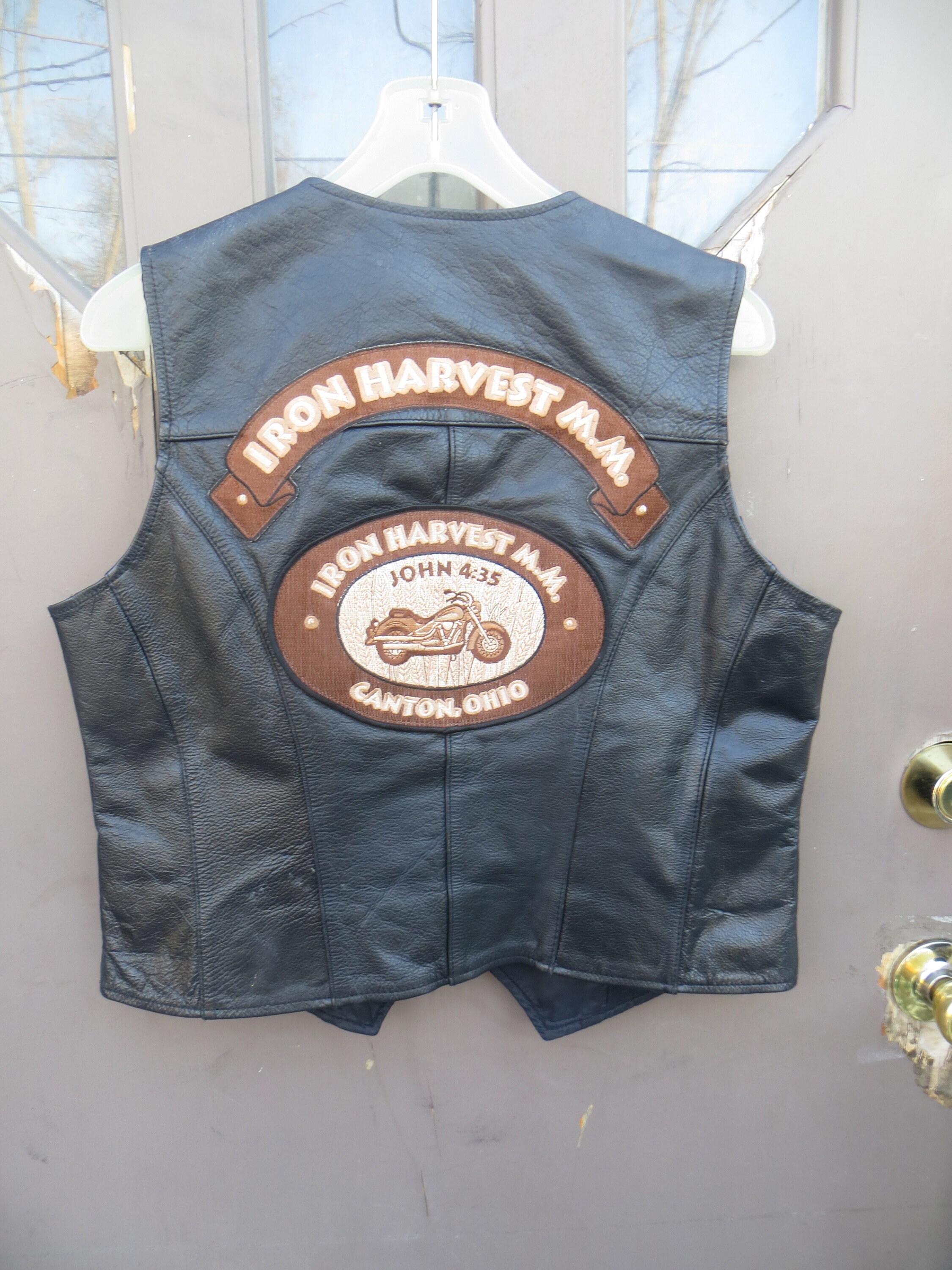 VINTAGE First Genuine Leather Biker Motorcycle Club Vest Large - Etsy