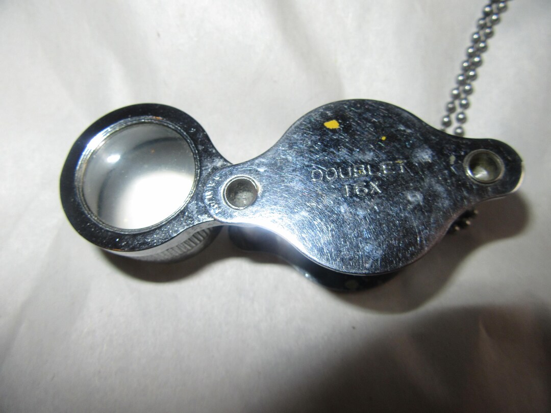 16X Loupe Style Folding Hand Lens-doublet Eyeglass - Etsy