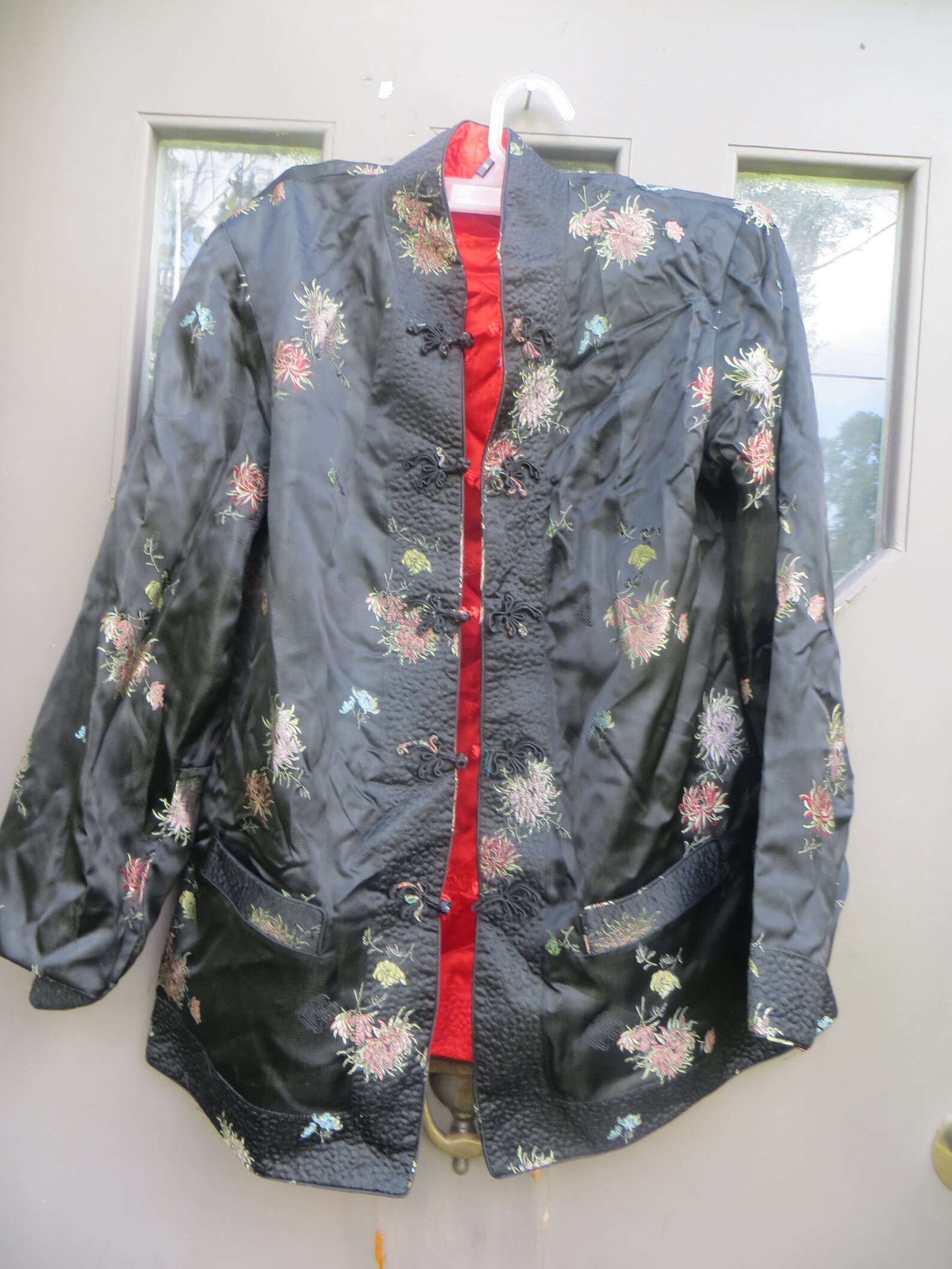 60s Solz Squirrel Black Red Reversible Rayon Satin Asian Bed - Etsy