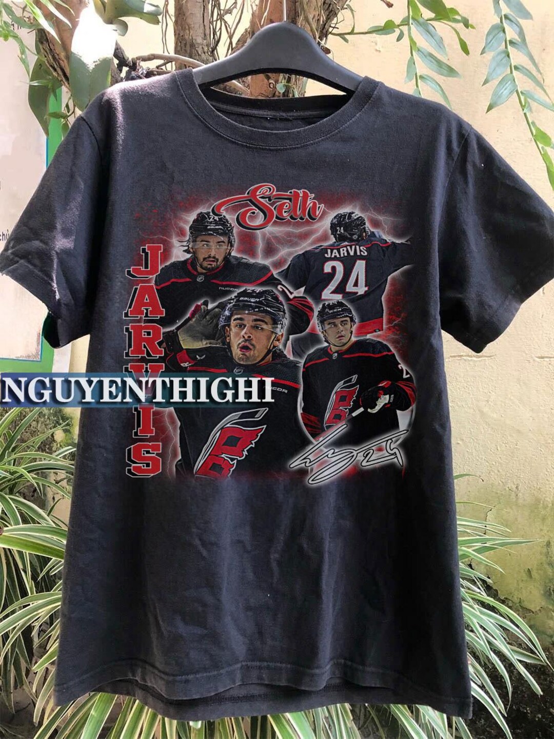 Seth Jarvis Shirt Graphic Sport Tshirt Player Best Seller Bootleg ...