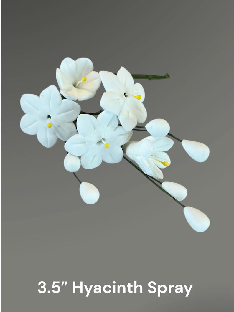 3.5" Hyacinth Spray Gum Paste Flower - Etsy
