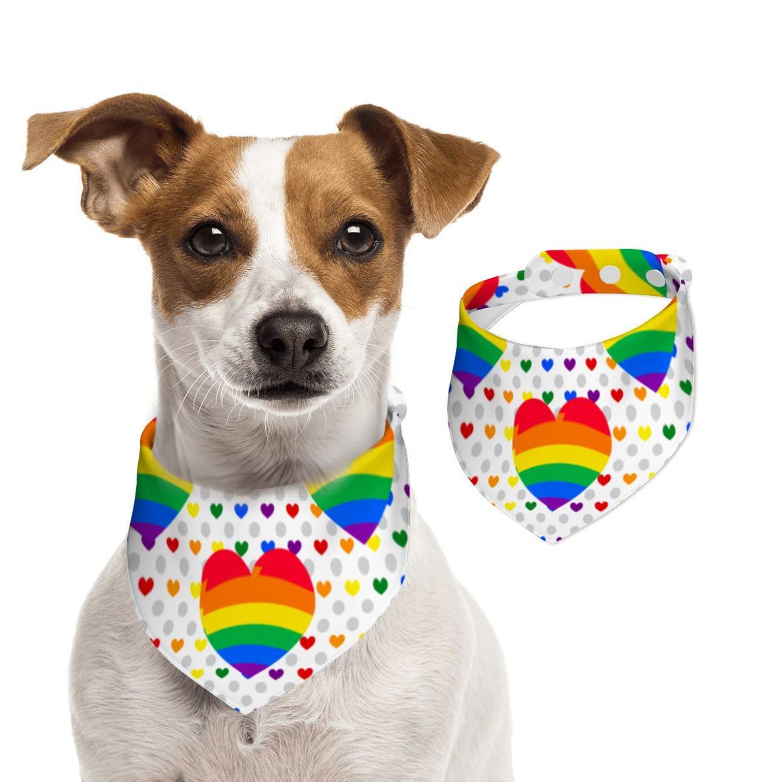 LGBTQ Kitty Scarf, Double-sided Cat Bandana With Pride Fists, Pride ...