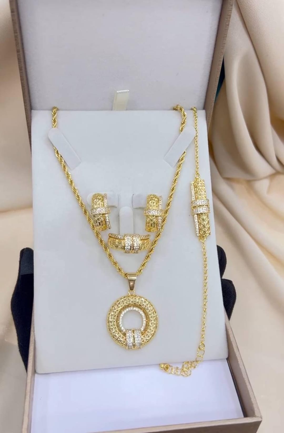Gold Coin Jewelry Set - Necklace and Earrings | Elegant Mexican Peso ...