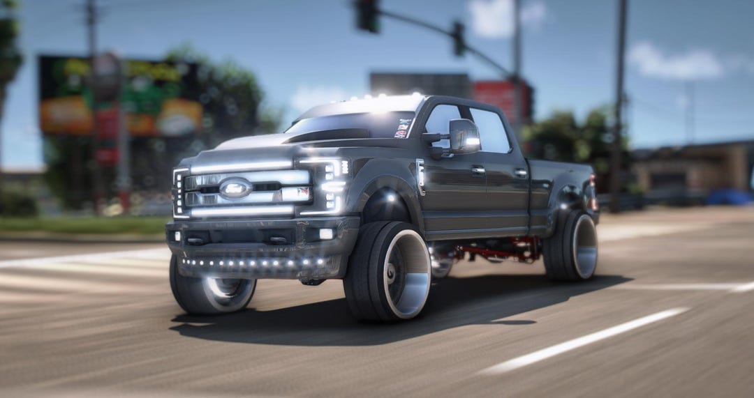 Custom Ford F350 Platinum Fivem Grand Theft Auto 5 Optimized Mod High ...