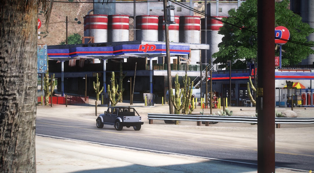 Sandy Shores Gas Station | MLO/MAP | Fivem | Optimized | Best Quality ...