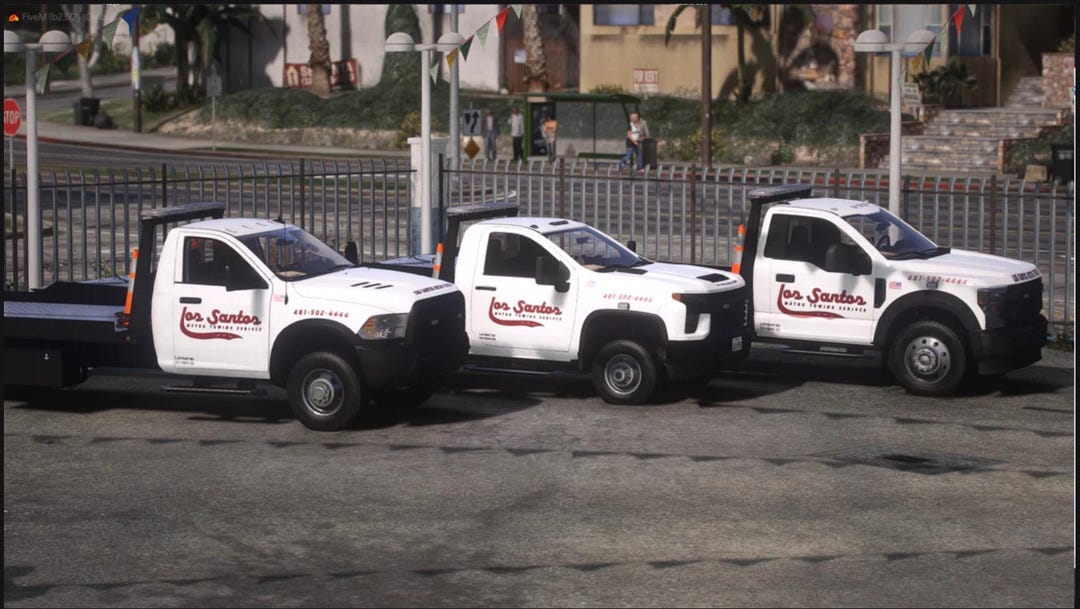 Tow Truck Flatbed Pack | Fivem | 100% Working Vehicles | Optimized ...