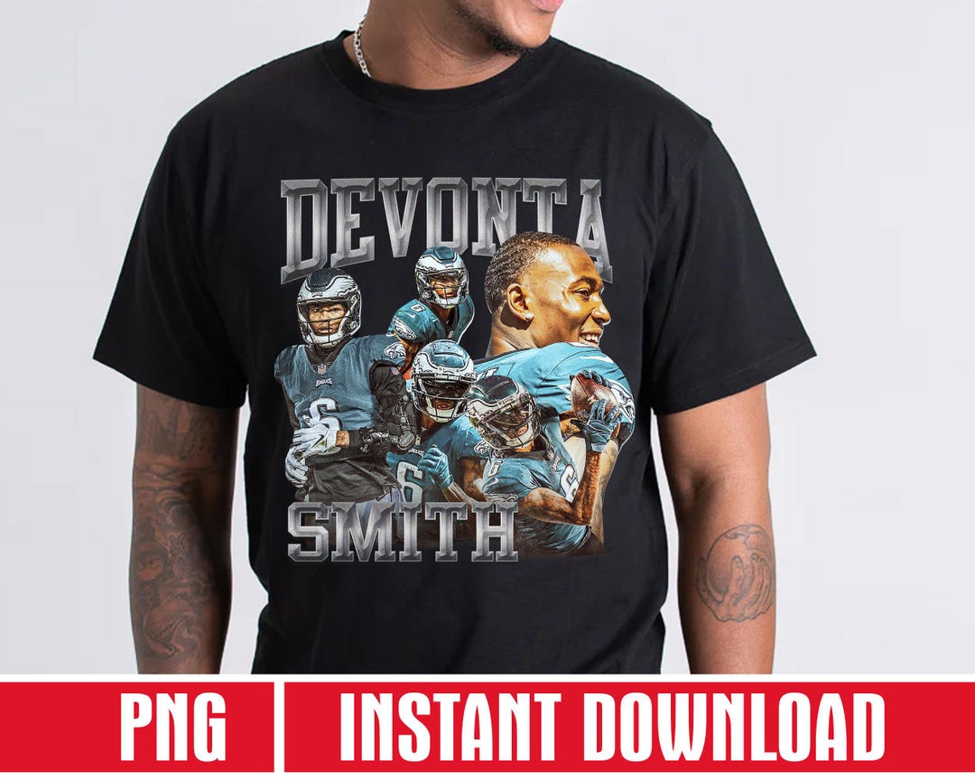 Devonta Smith PNG Design, Devonta Smith Eagles Football Retro, 90s ...