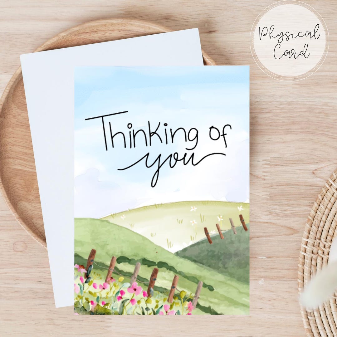 Thinking of You Greeting Card | Friendship Card | in My Thoughts | Love ...