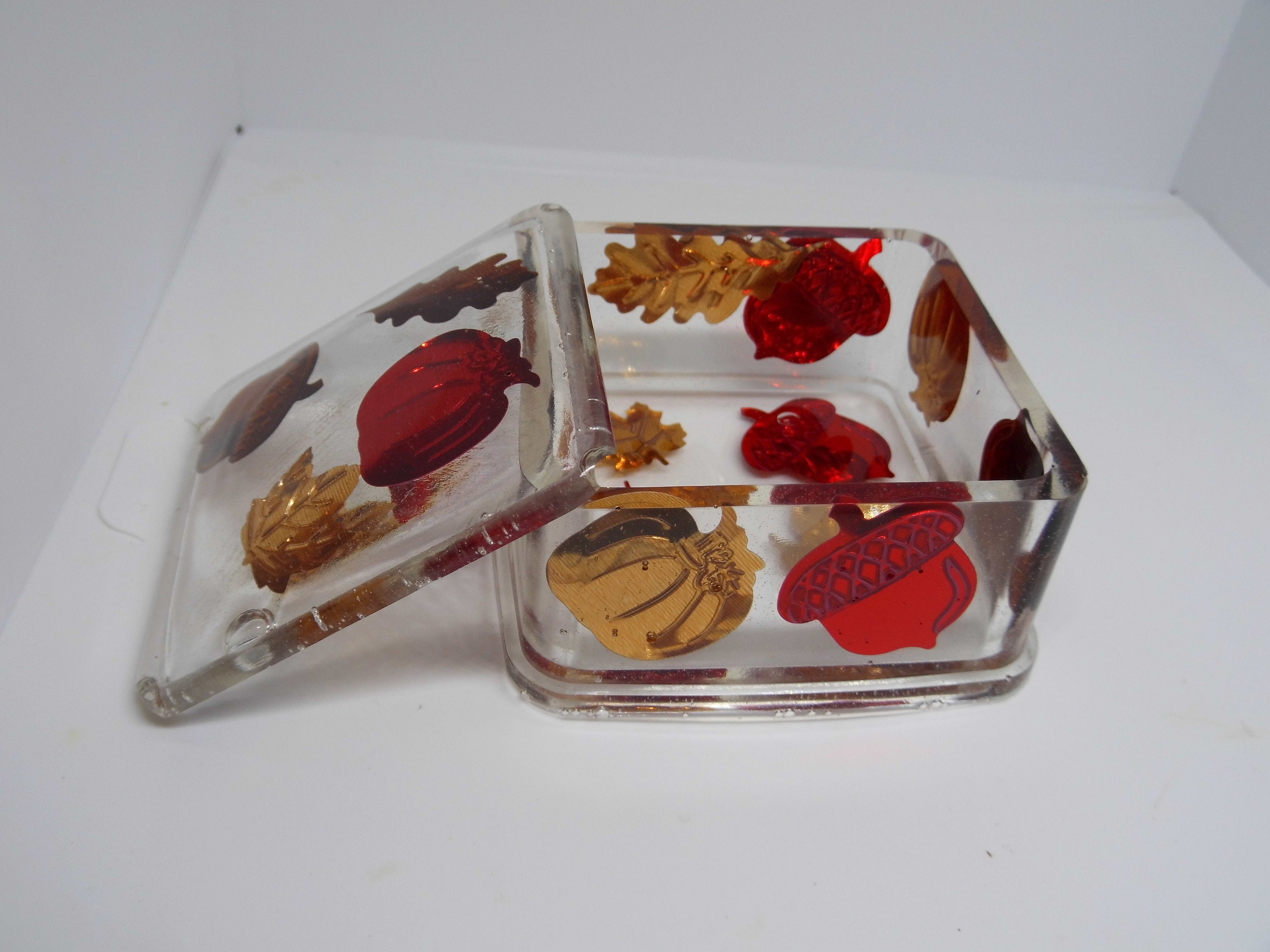 Ort Jar Autumn Fall Ort Container Trinket Box Cross | Etsy