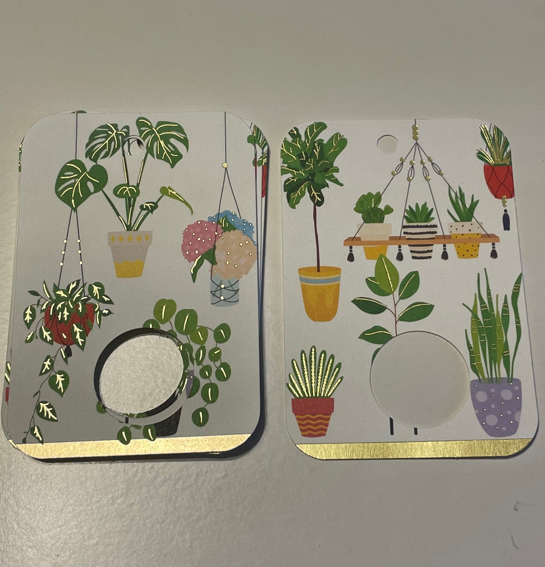 Set of 12 Plants W/ring Floss Drops Cross Stitching |cross Stitch ...