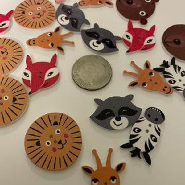 Animal Buttons - Etsy UK