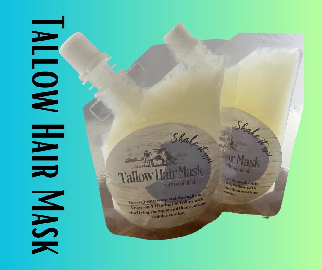 Tallow Hair Mask + Rosemary, Perfect Hair Mask, Hair Treatment, Tallow ...