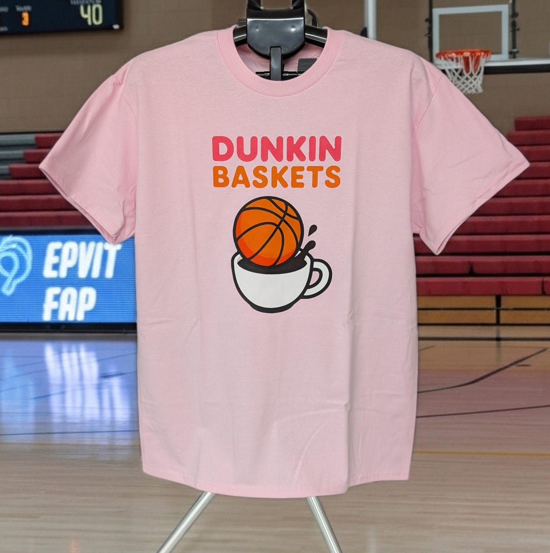 Unisex Dunkin Baskets Basketball T-shirt. - Etsy