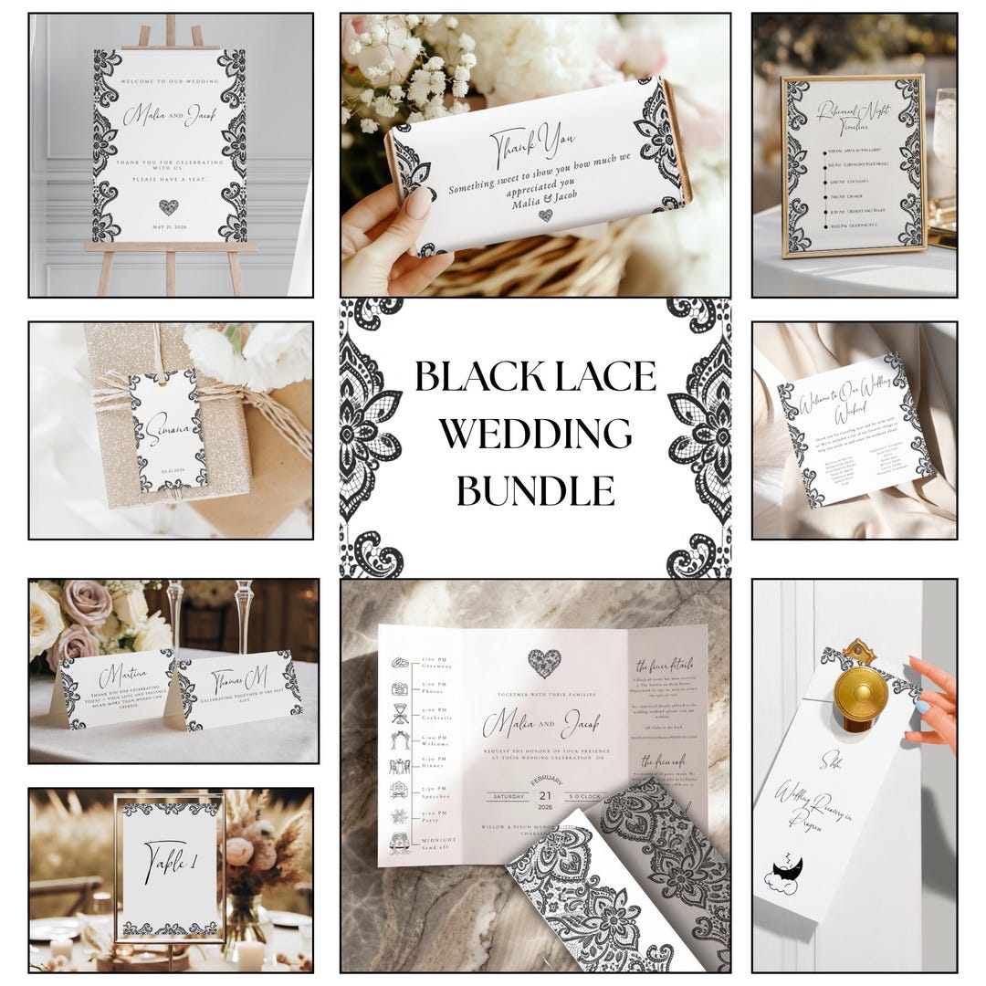 Wedding Signage Bundle, Wedding Suite, Signs for a Wedding Weekend ...