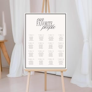Modern QR Code Wedding Seating Chart Sign, Seating Plan Website ...