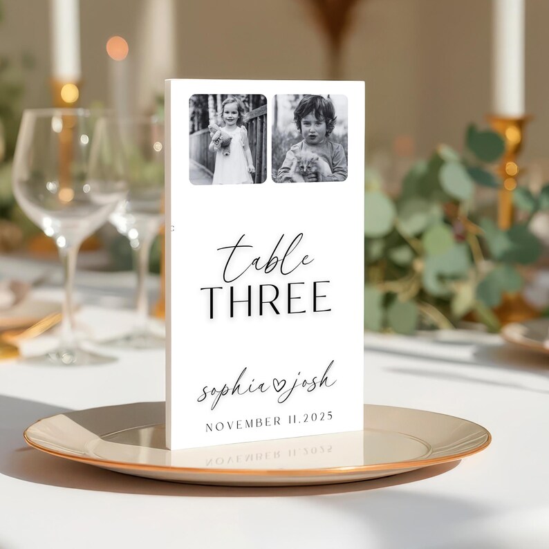 Trifold Wedding Menu, Elegant Table Sign, Simple Wedding Menu, Food and ...