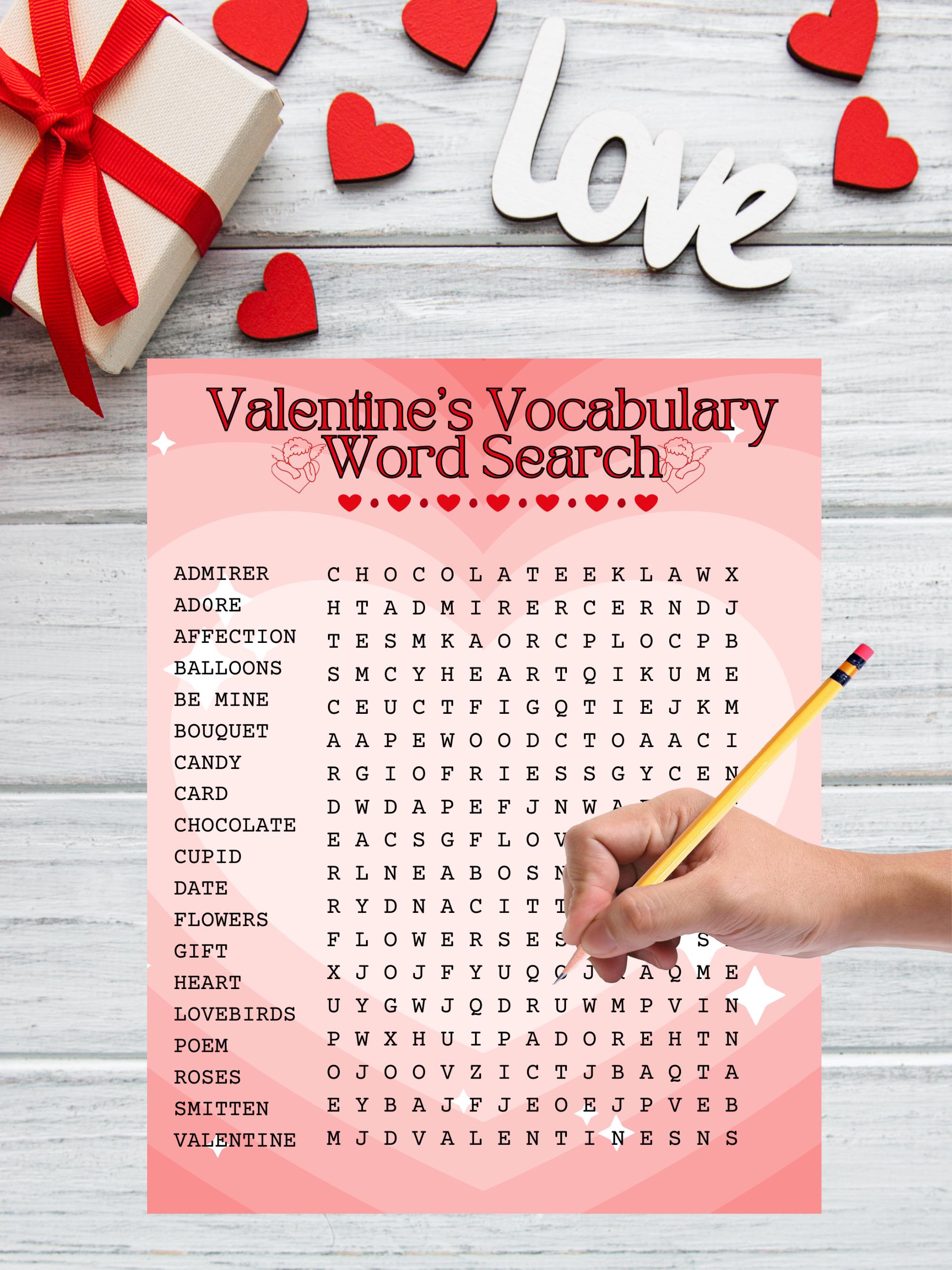 Valentine's Day Printable Game | Fun Valentine's Day Party Game ...