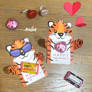 TIGER VALENTINE • Valentine Printable • Classroom Valentine Card ...
