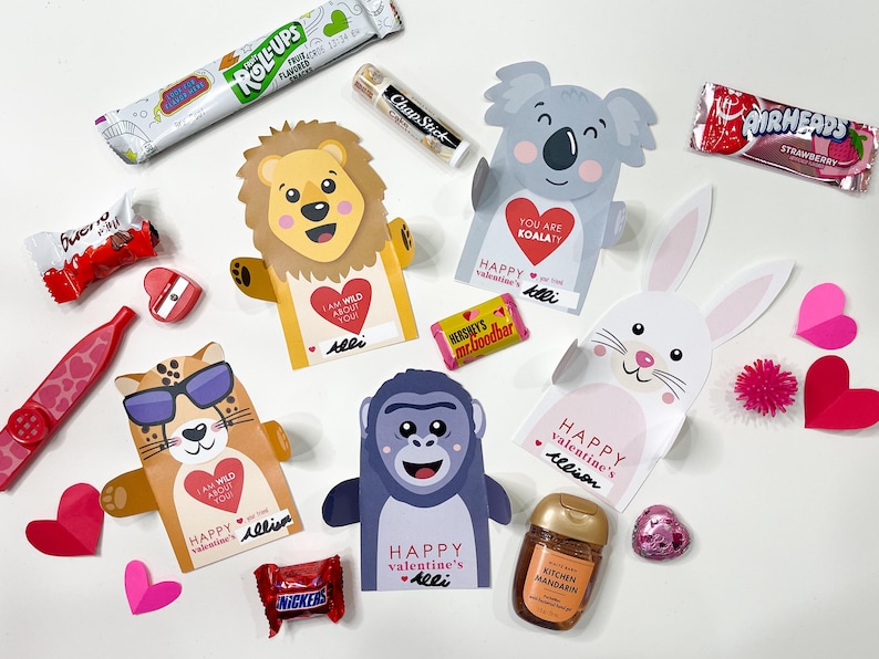 POLAR BEAR VALENTINE Hugger • Valentine Printable • Classroom Valentine ...