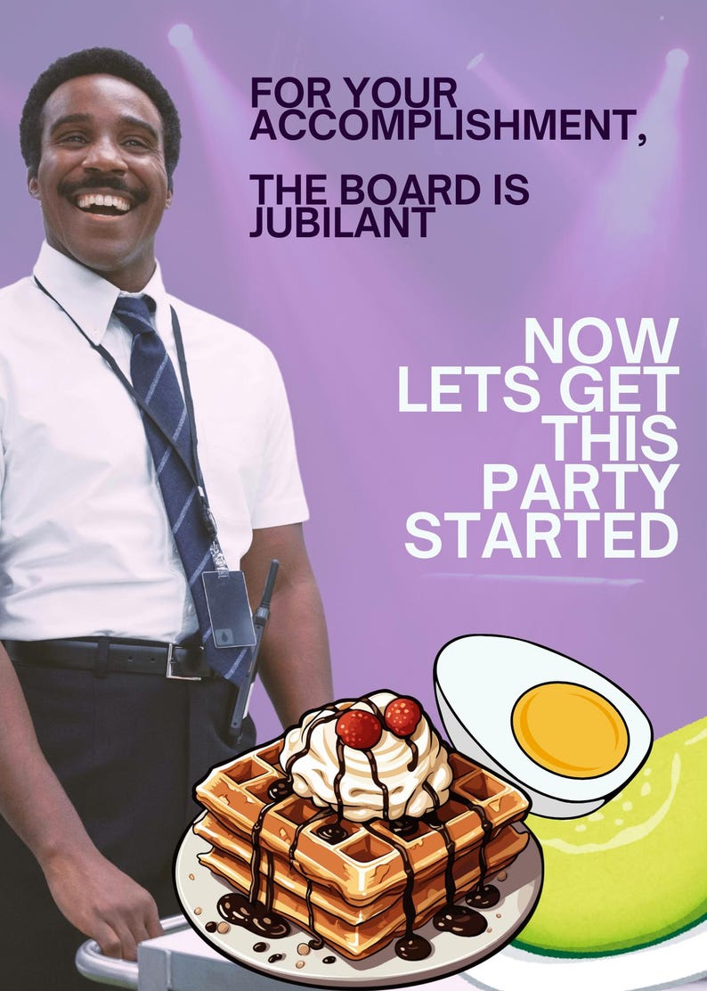 Severance Congratulations Card - Severance - the Board is Jubilant ...