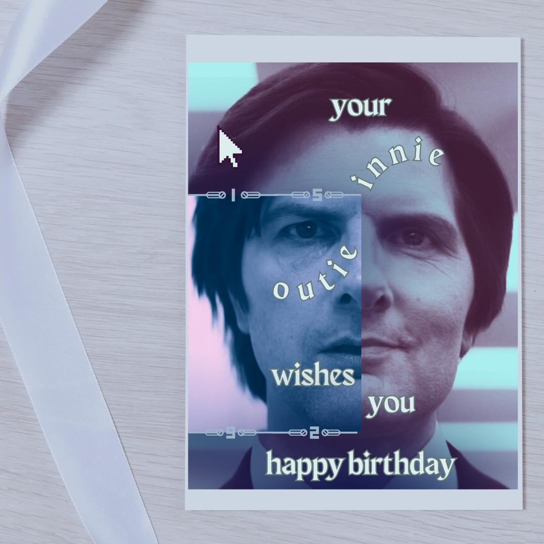Severance Birthday Card - Happy Birthday Card - Mark S - Outie Innie ...
