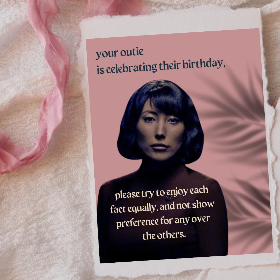 Severance Birthday Card - Happy Birthday Card - Miss Casey - Etsy