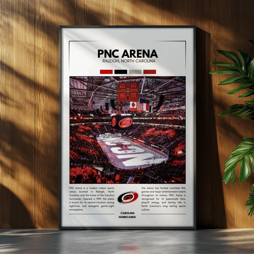 PNC Arena Poster | Carolina Hurricanes Poster Print | NHL Stadium ...