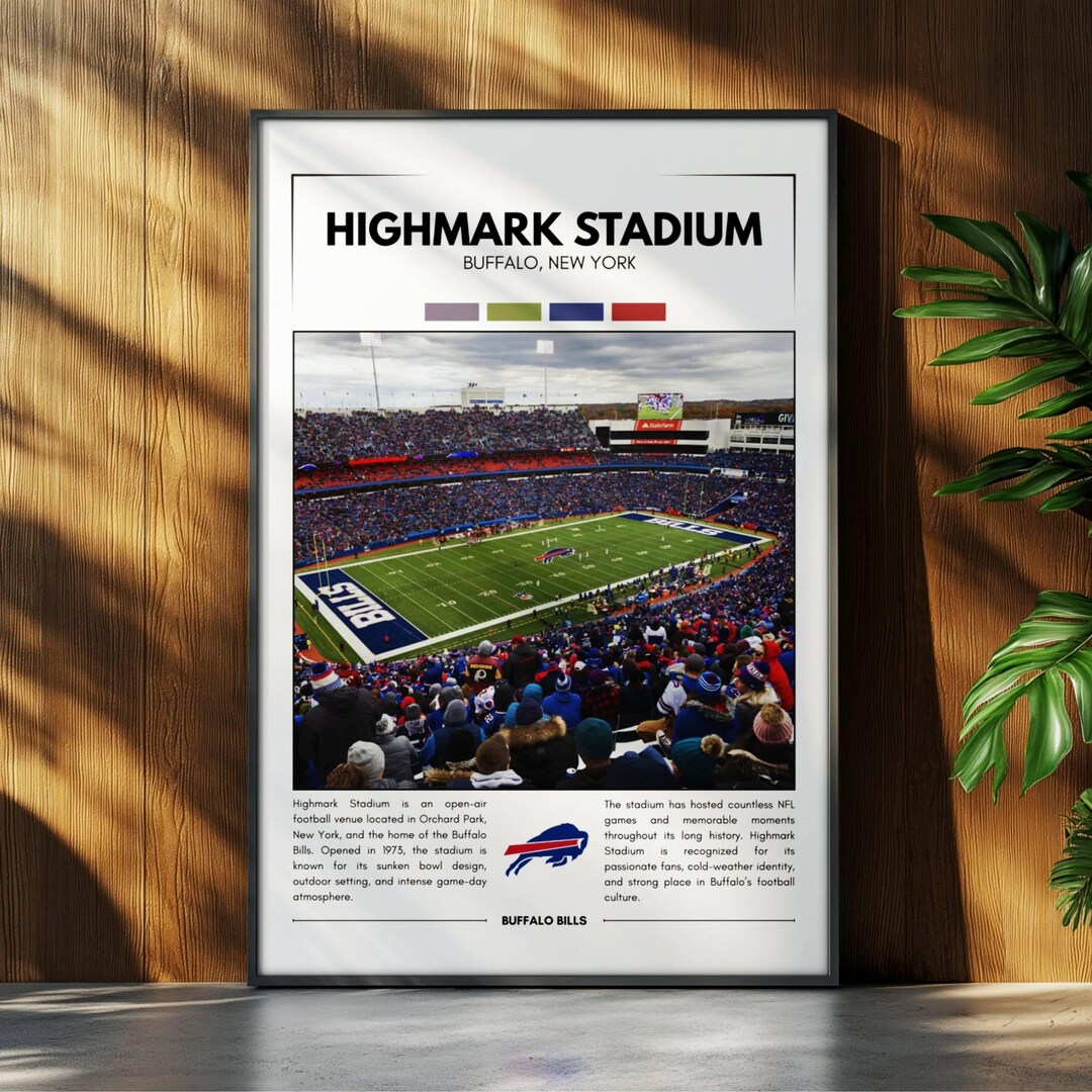 Highmark Stadium Poster | Buffalo Bills Poster Print | NFL Stadium ...