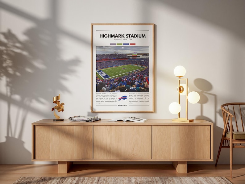 Highmark Stadium Poster | Buffalo Bills Poster Print | NFL Stadium ...