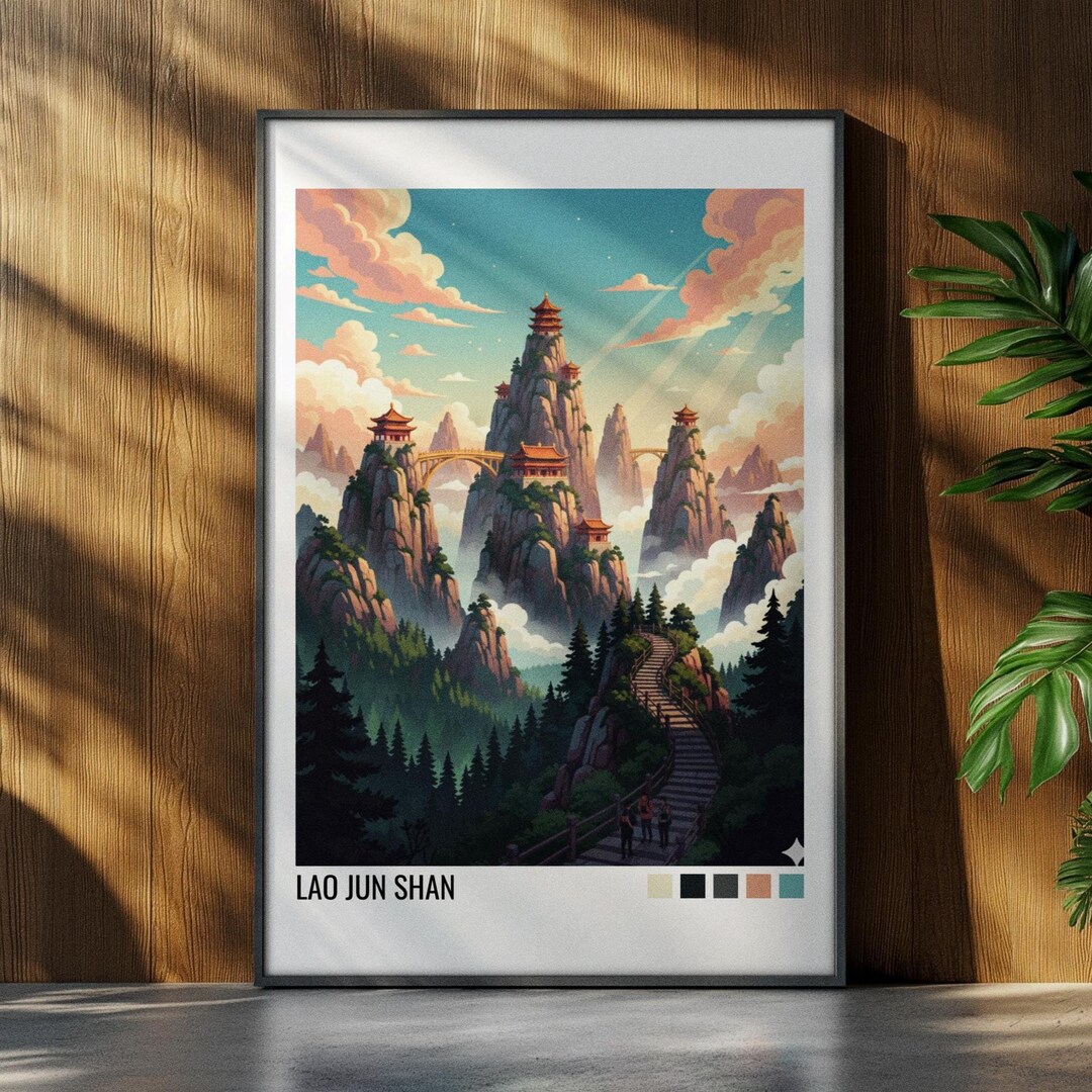 Lao Jun Shai China Travel Poster | Vintage Travel Poster | Country ...