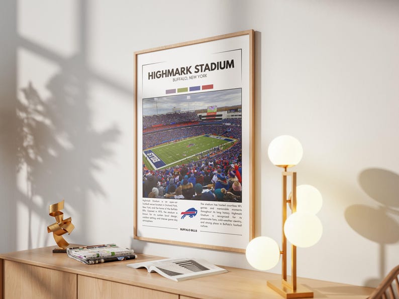 Highmark Stadium Poster | Buffalo Bills Poster Print | NFL Stadium ...