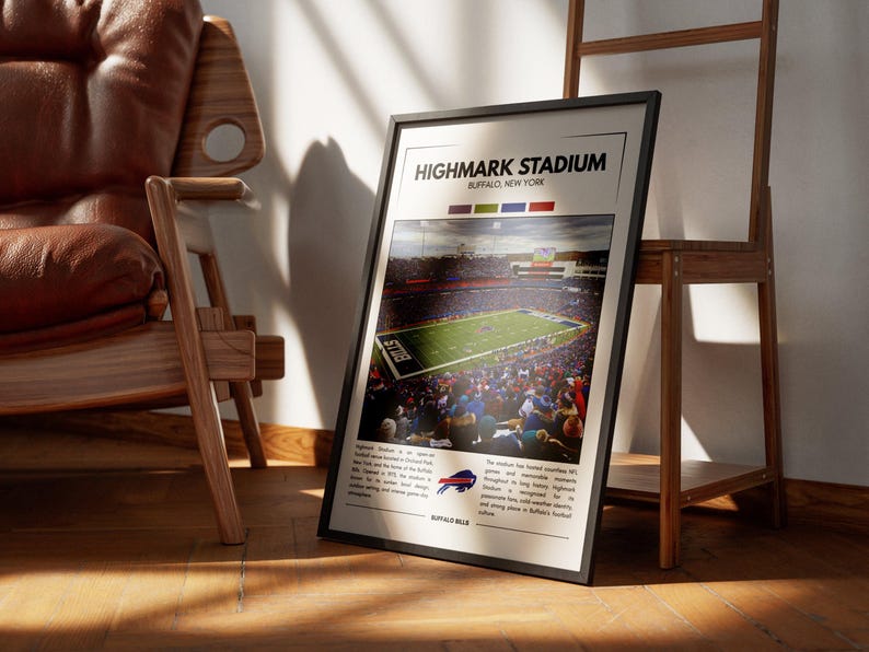 Highmark Stadium Poster | Buffalo Bills Poster Print | NFL Stadium ...