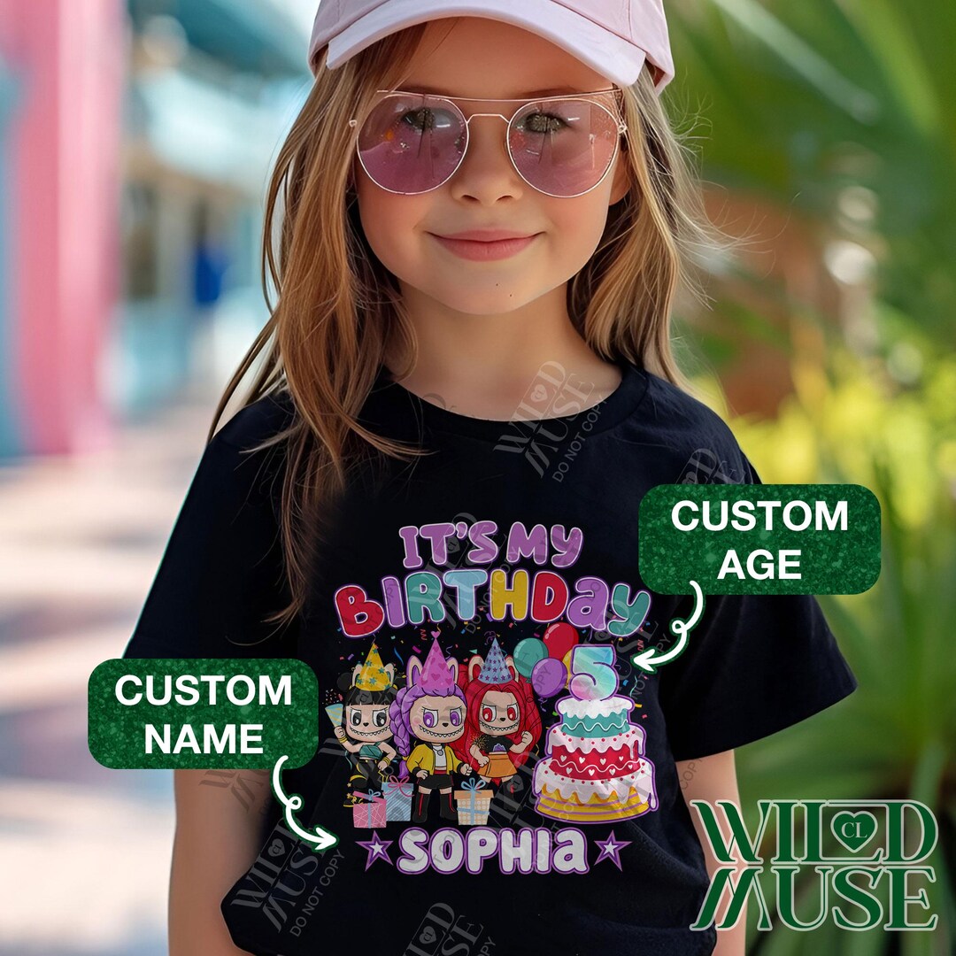Custom Labubu Huntrix Birthday Shirt, Personalized Labubu Birthday ...