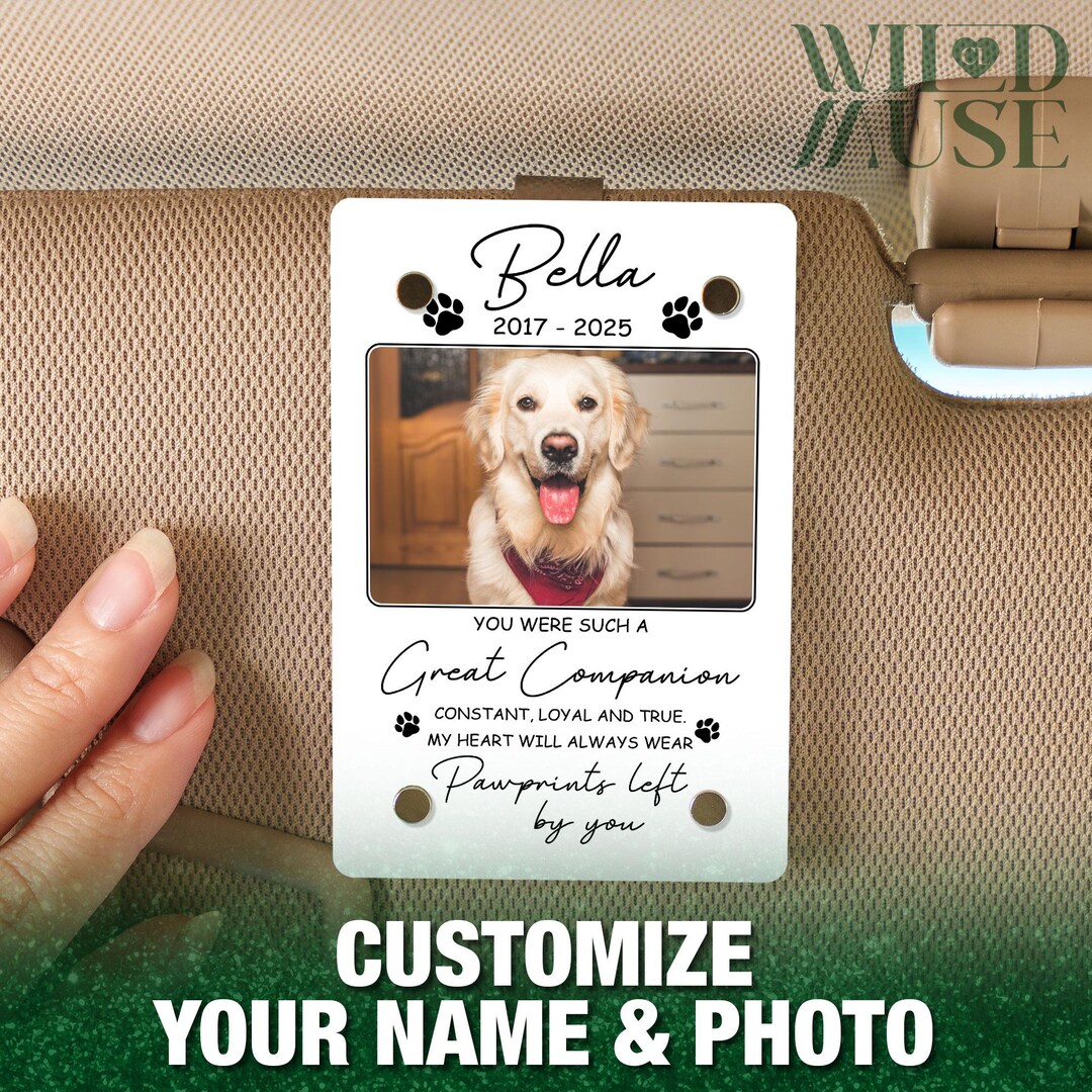 Personalized Photo Car Visor Clip | Custom Sun Visor Decoration for Car ...