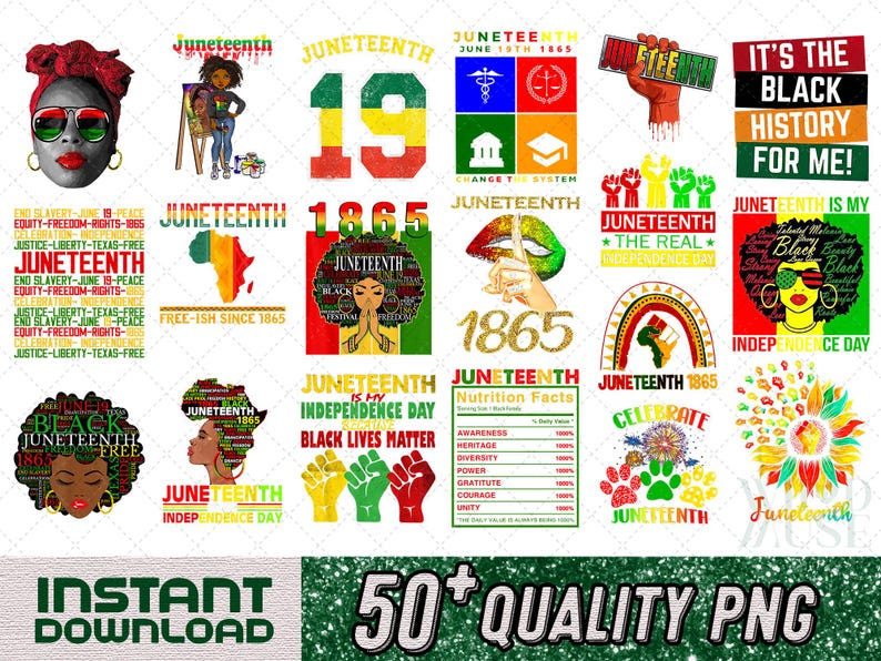 50+ Juneteenth Bundle Png, Juneteenth Freedom Png, Juneteenth ...