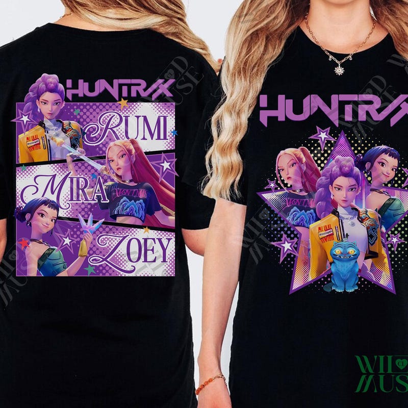 Huntrix 2sided Shirt - Etsy UK