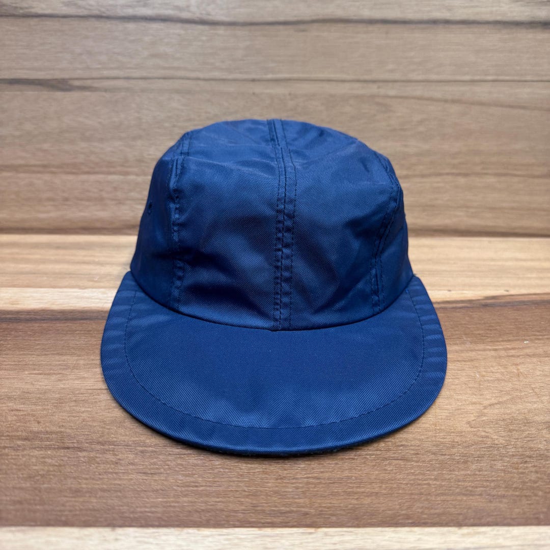 Vintage 70s L.L. Bean Fitted Cap, Long Bill, Blue (size 7 1/2 - 7 5/8 ...