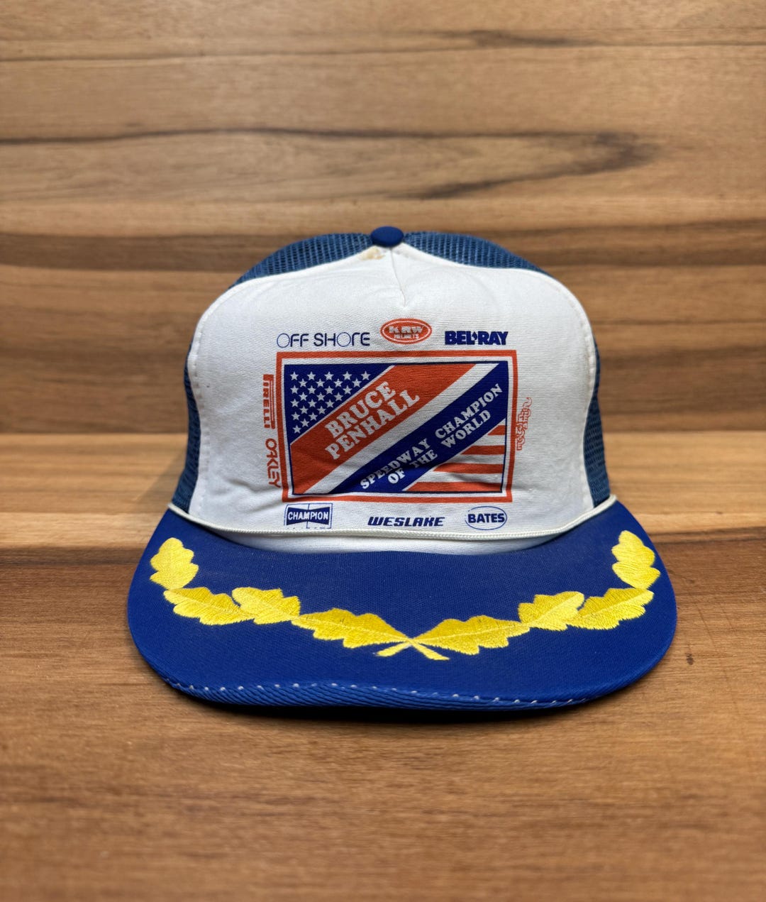 80's Bruce Penhall Speedway Champion of the World Blue and White ...