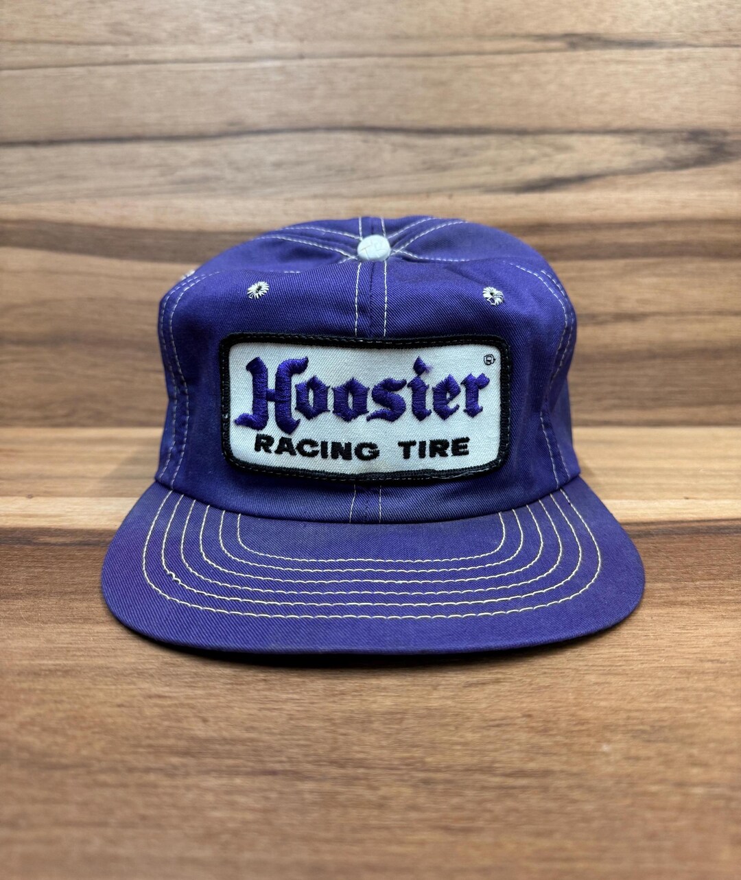VTG Hoosier Racing Tires Purple Trucker Baseball Snapback Hat One Size ...