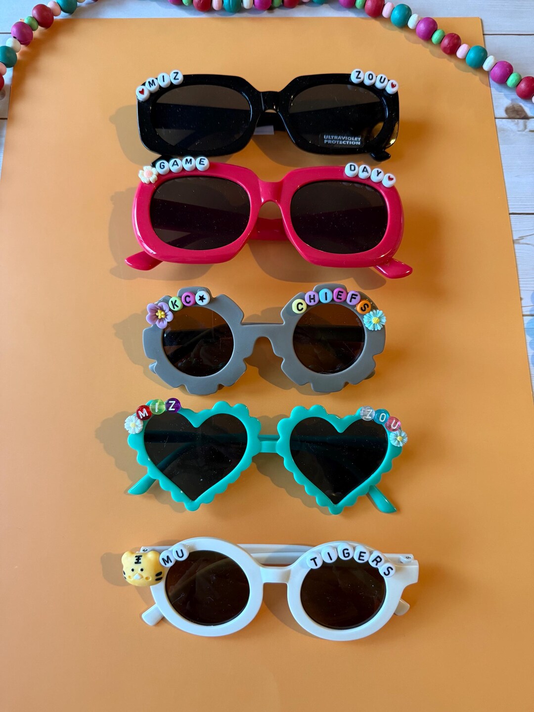 Missouri Football Team Sunglasses, Kids & Adults, Custom Fan Gear - Etsy