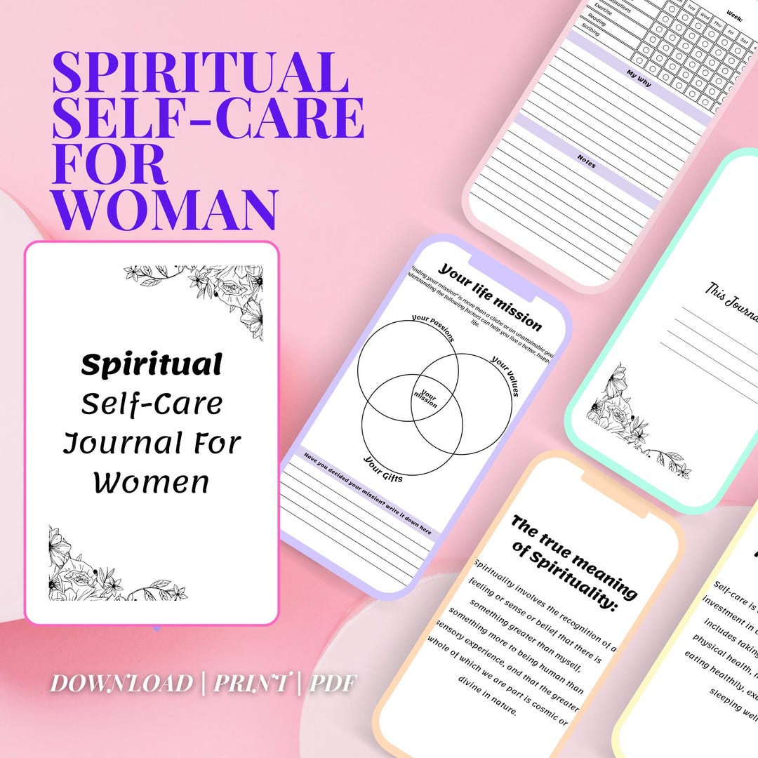 Editable Spiritual Self-care, Nurturing the Soul: A Guide to Spiritual ...